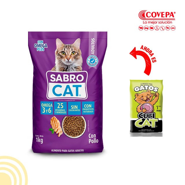 Alimento Gato Sabrocat 1 kg - Covepa