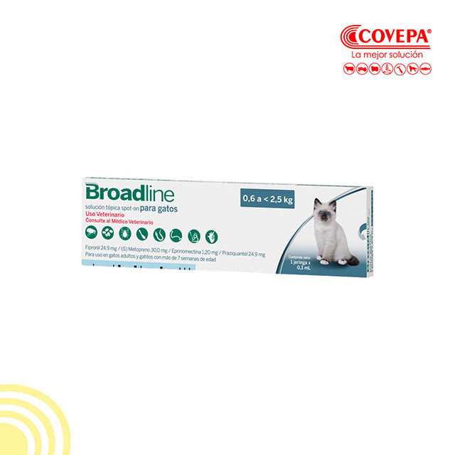 ANTIPARASITARIO BROADLINE GATITO X JERINGA 0,3 ML - Covepa
